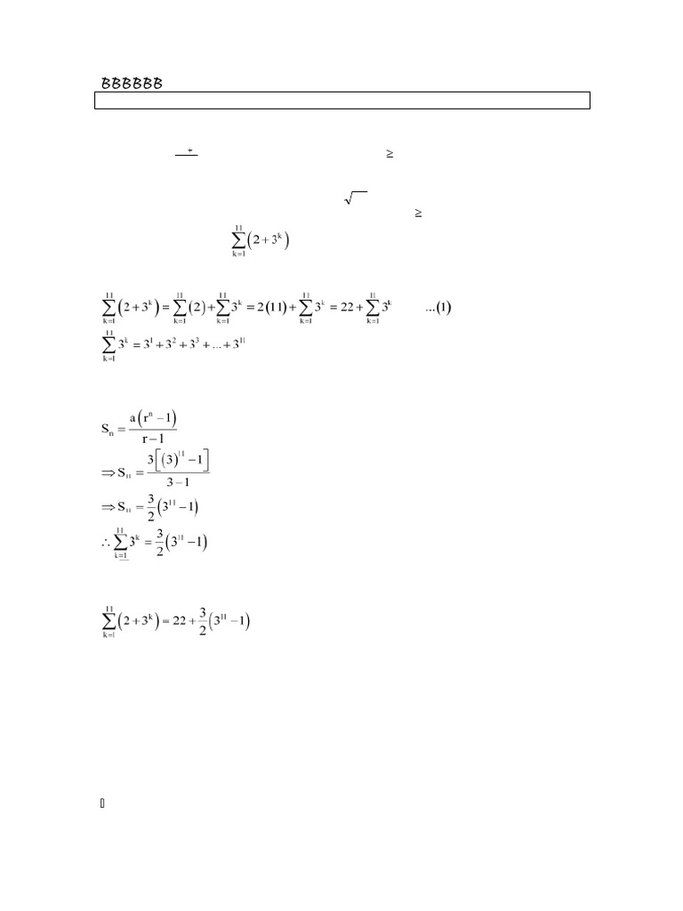 Ex.9.3A XI Sequence Series. | PDF Ex.9.3A XI Sequence Series. | PDF