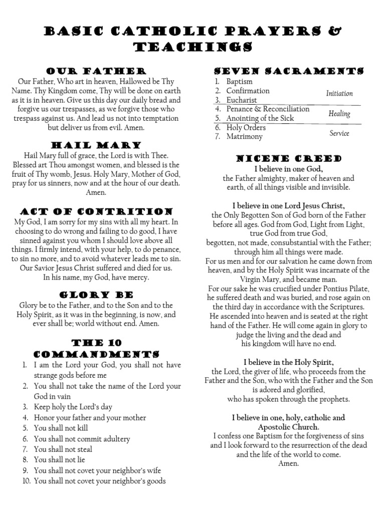 Children Basic Prayer - English | PDF