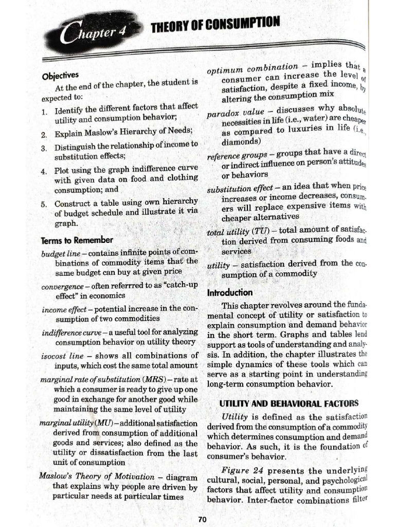 Theory Of Consumption Pdf
