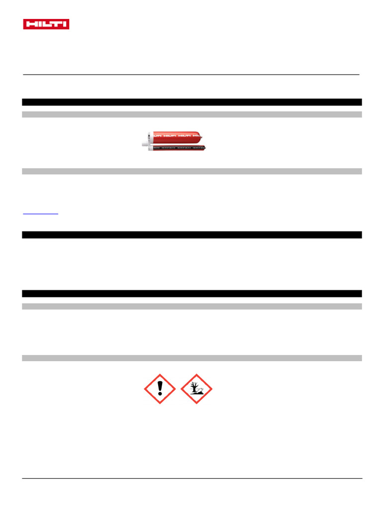 Material Safety Datasheet HIT HY 200 R V3 ID Material Safety Datasheet IBD WWI ...