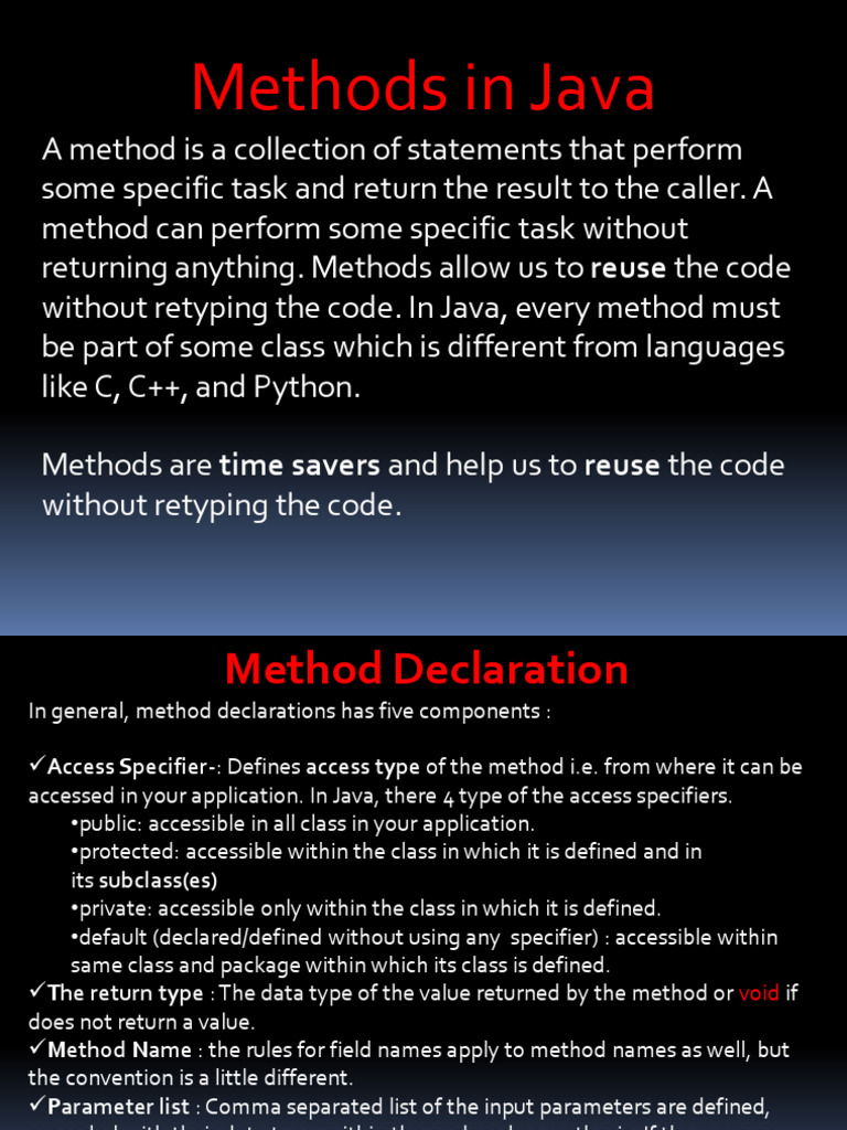 Methods in Java: Reuse | PDF
