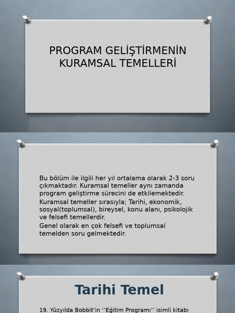 5-Program Geliştirmenin Kuramsal Temelleri | PDF