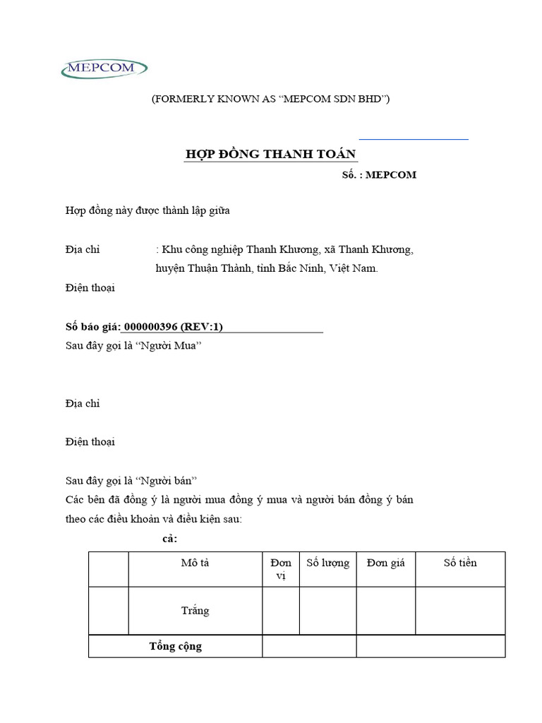 BT Hợp Đồng TTQT | PDF