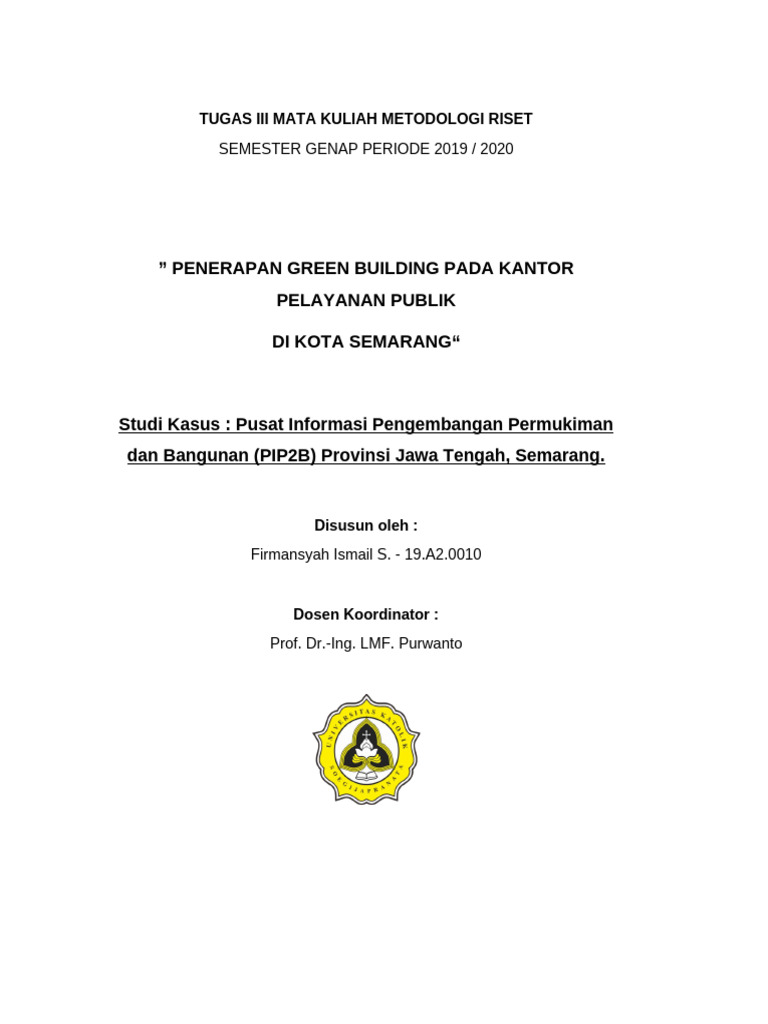 Tugas3 - Metodologi Riset - 19.A2.00010 - Firmansyah Ismail S. | PDF