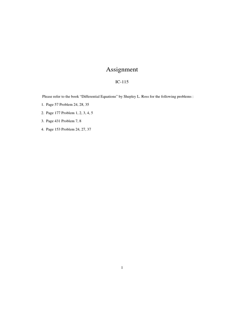 Assignment | PDF