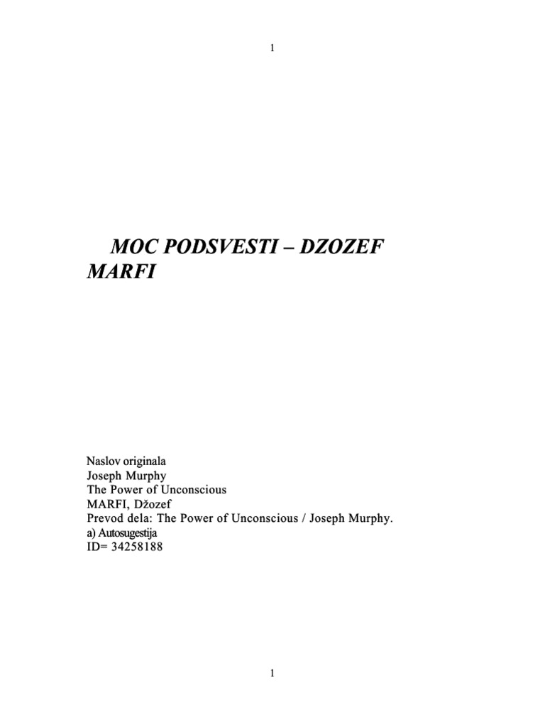 Joseph Murphy - Moc Podsve | PDF