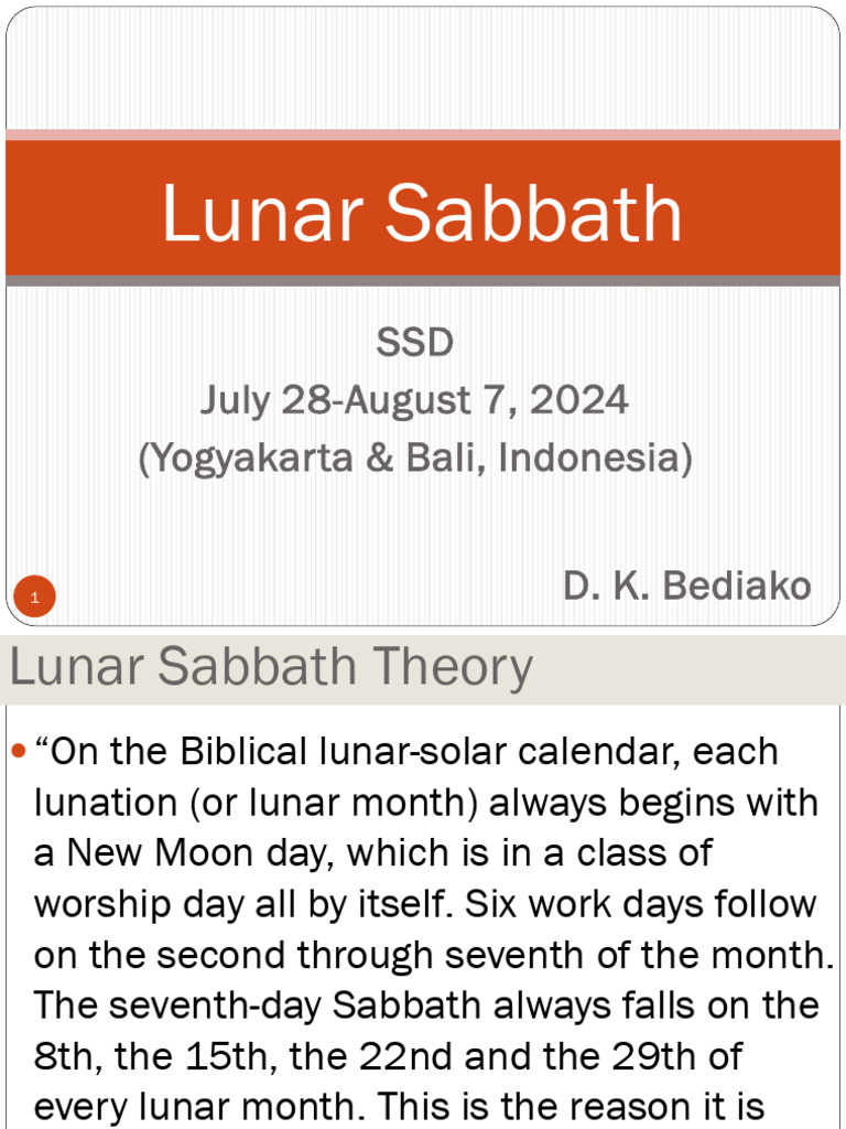 Lunar Sabbath | PDF