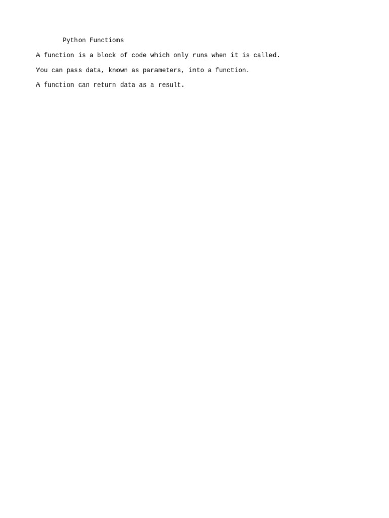 Python Functions | PDF Python Functions | PDF