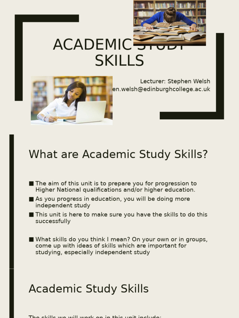 Academic study skills | PDF