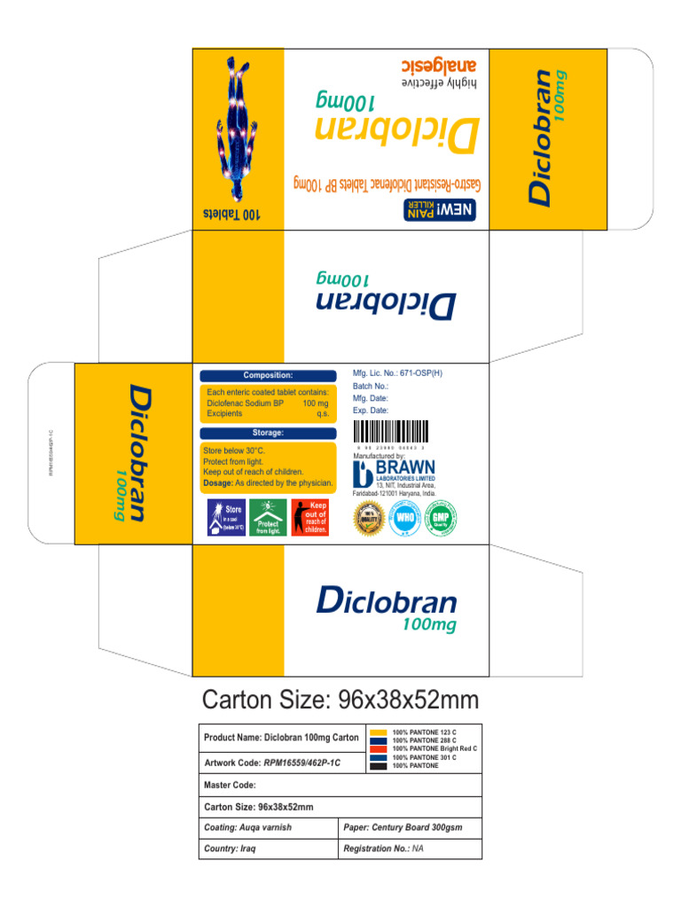 Diclobran Tablet 100mg | PDF