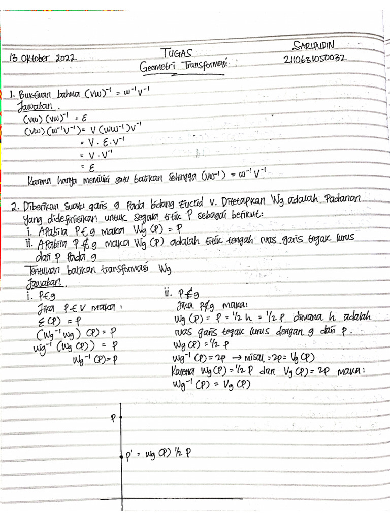 21 032 Saripudin 3E Geotrans Transformasi Balikan | PDF