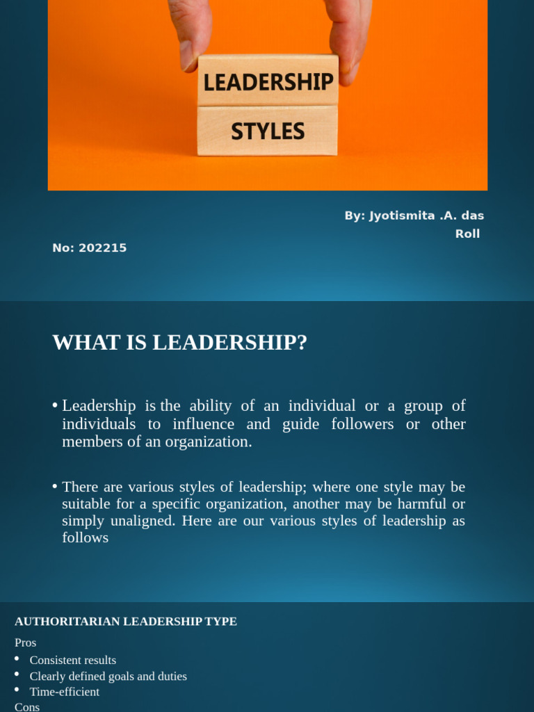Leadership Styles | PDF