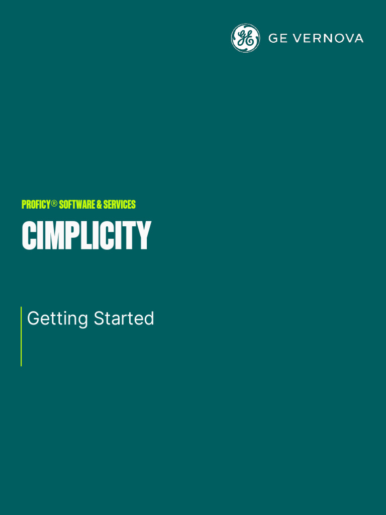 BM Cimplicity Getting Started Master | PDF