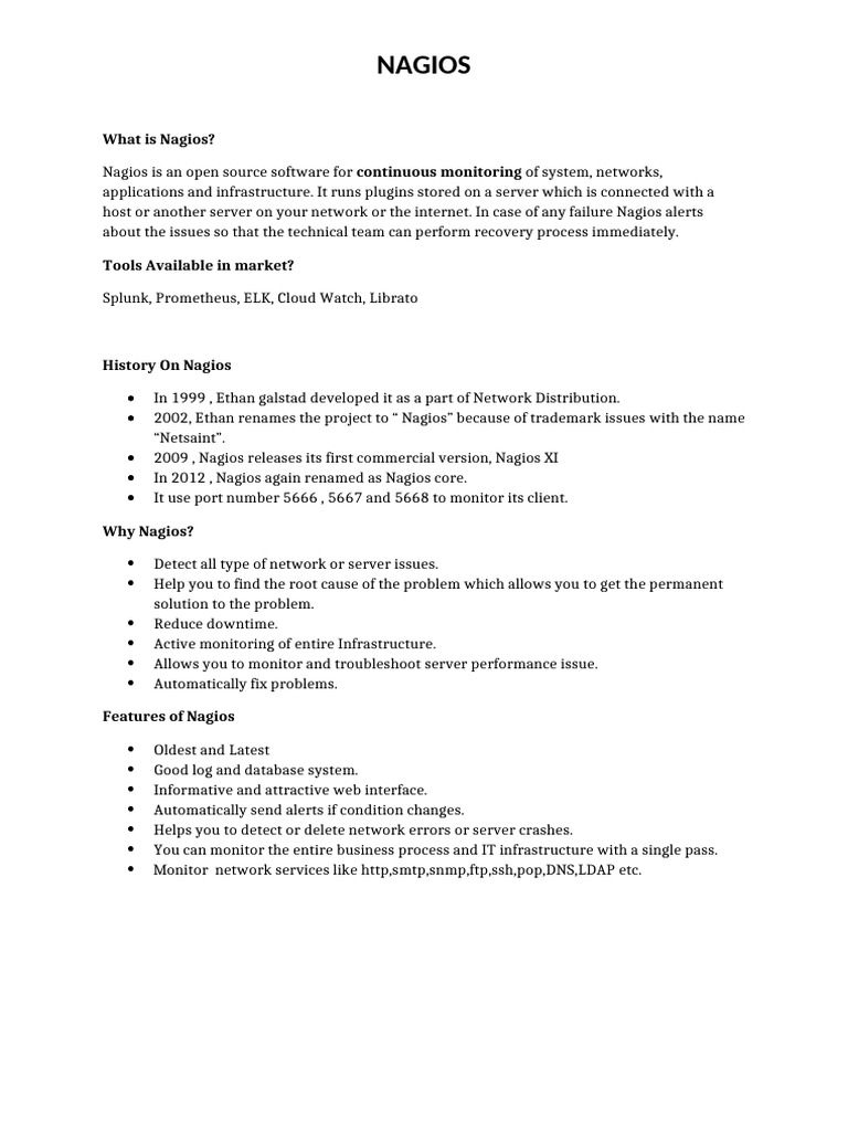 Nagios | PDF