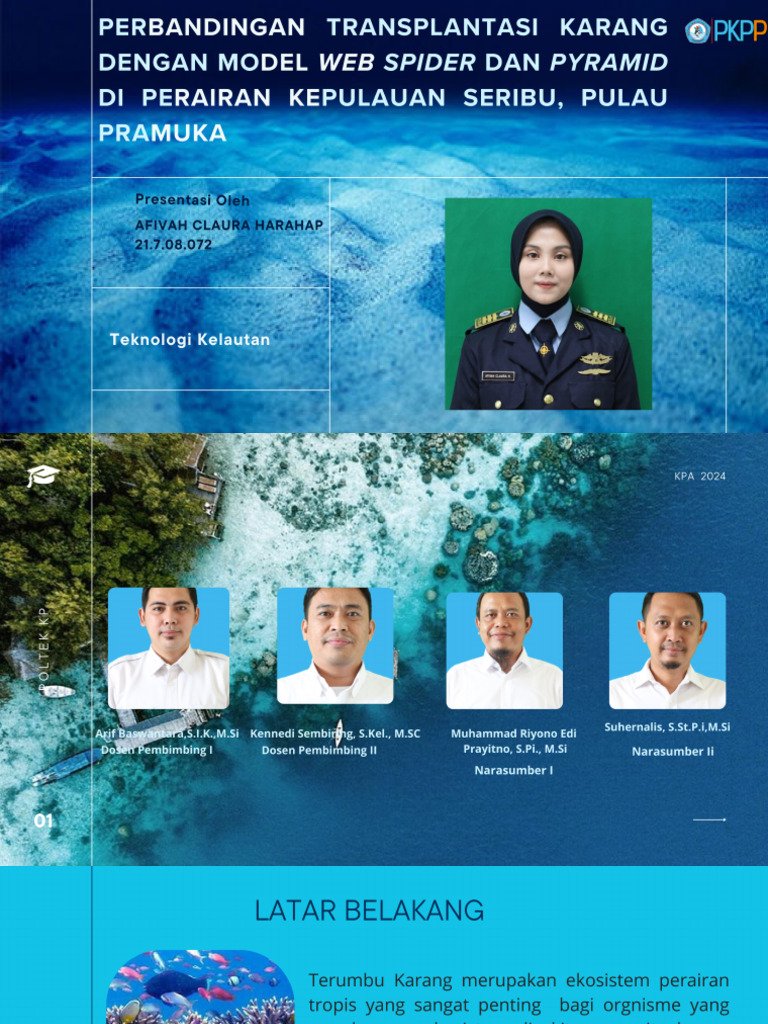 Perbandingan Teknik Transplatasi Karang Dengan Metode Web Spider Dan ...