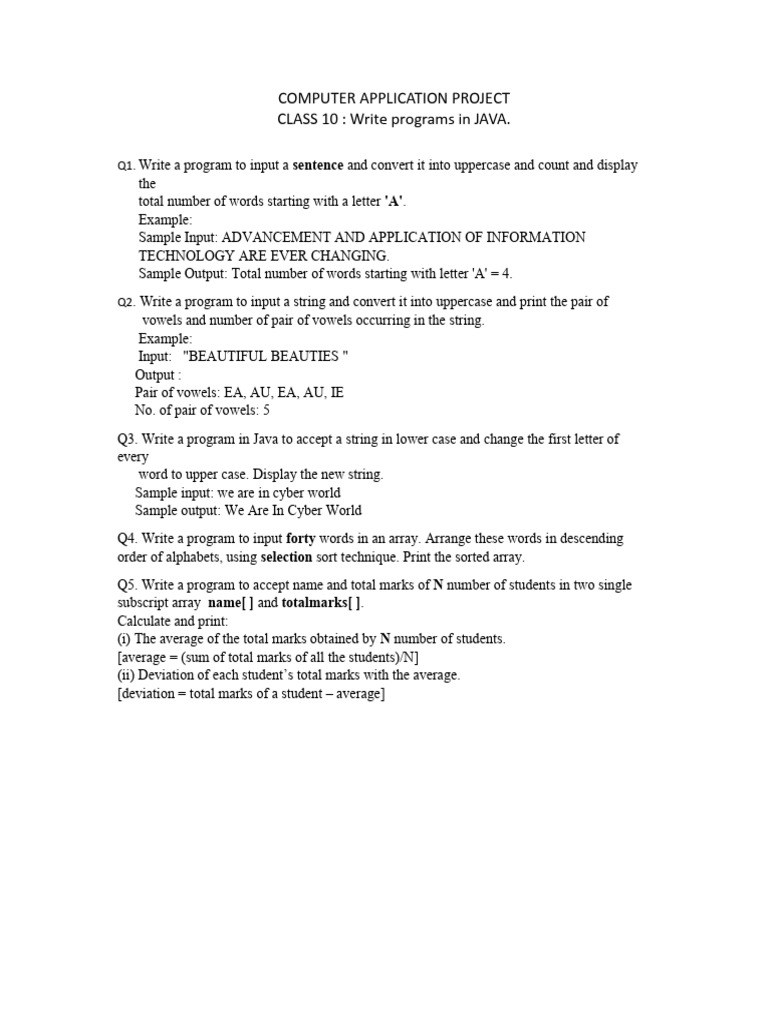 Class 10 Project 2 | PDF