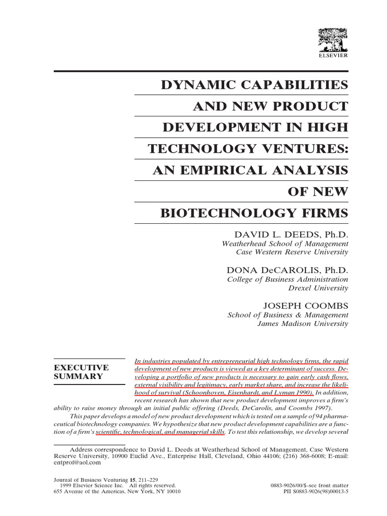 Dynamic Capabilities | PDF