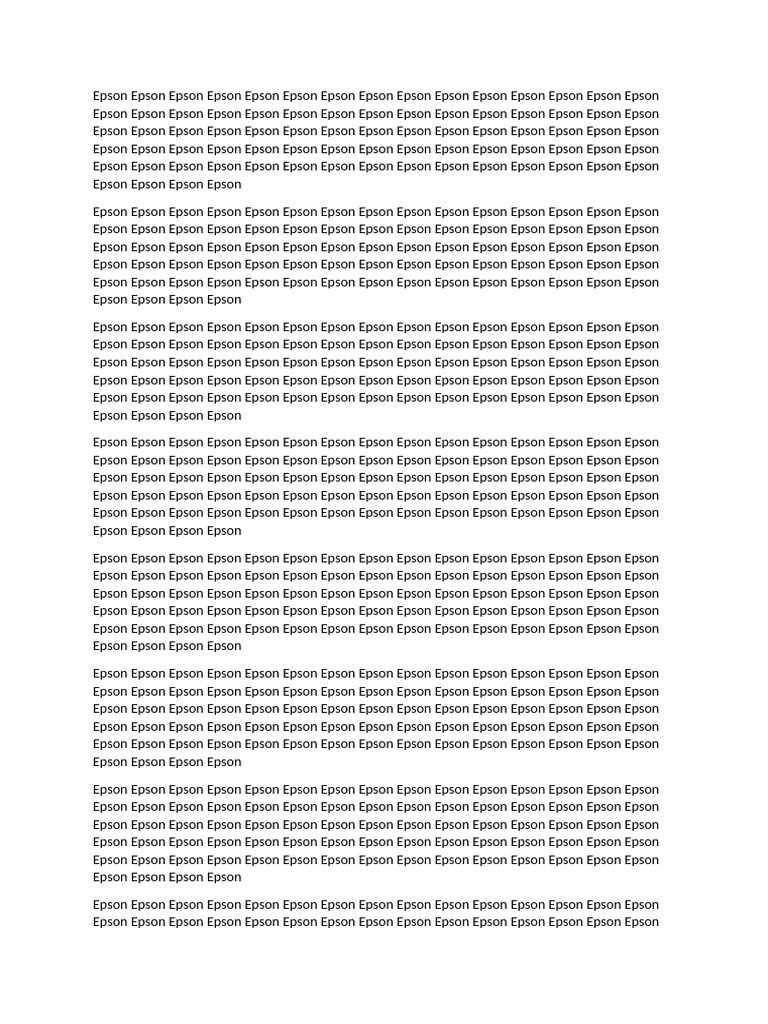 Tes print epson | PDF