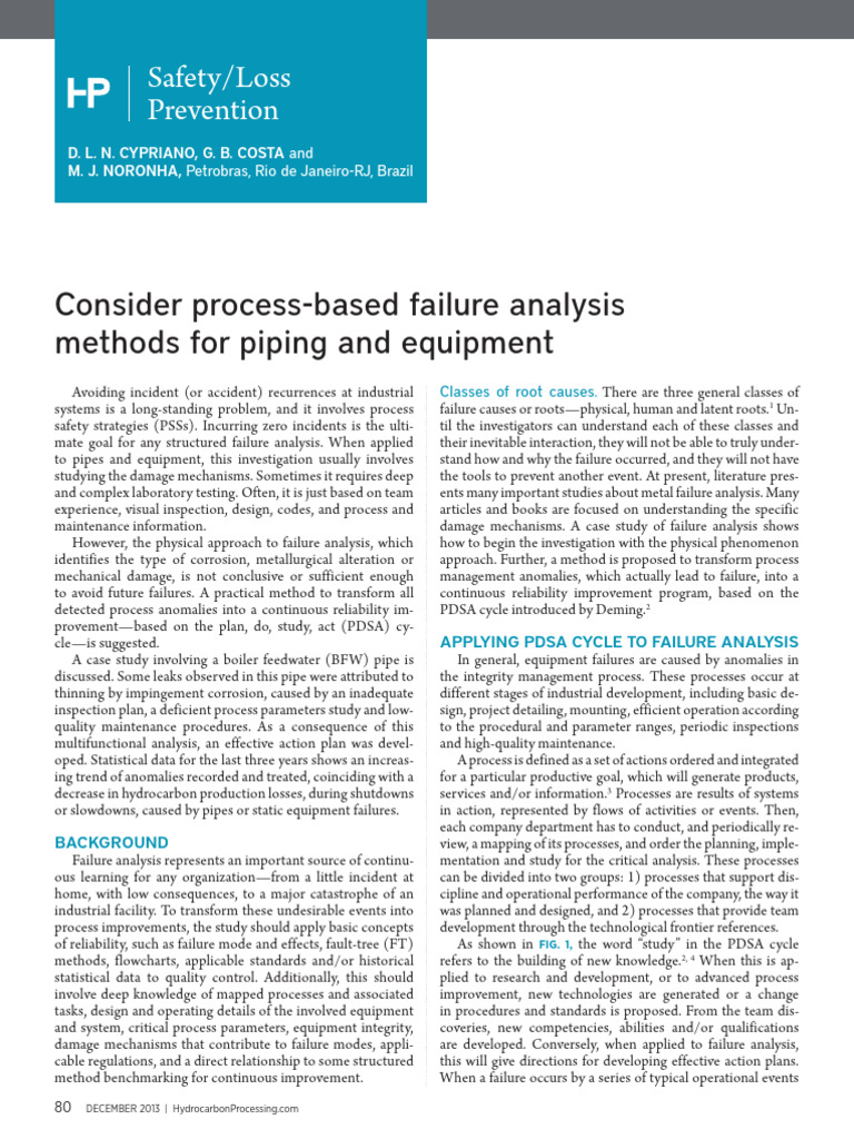 Consider process-based failure analysis | PDF