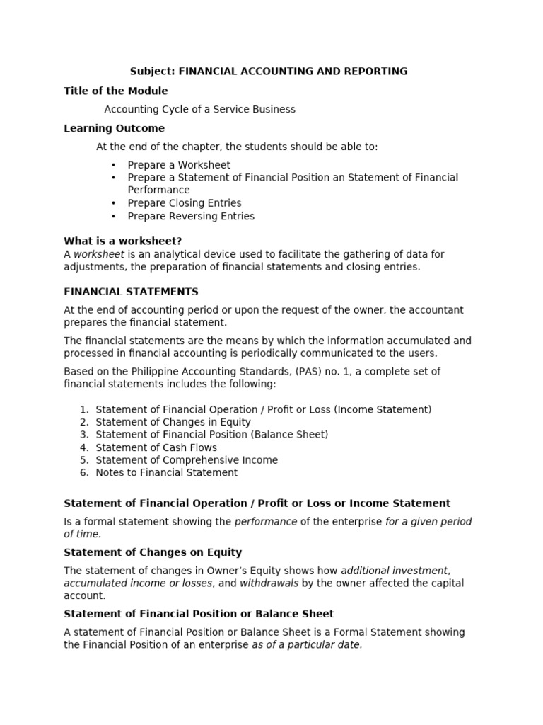 Accounting-Cycle_ Exercise | PDF