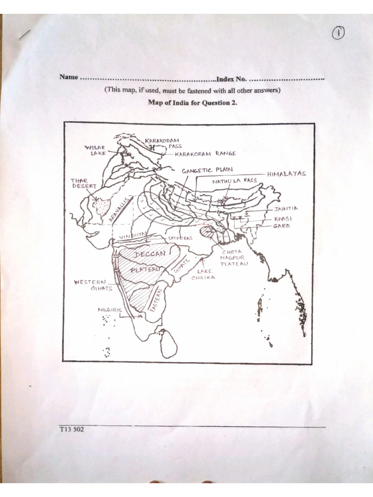 Class 10 - India Map | PDF