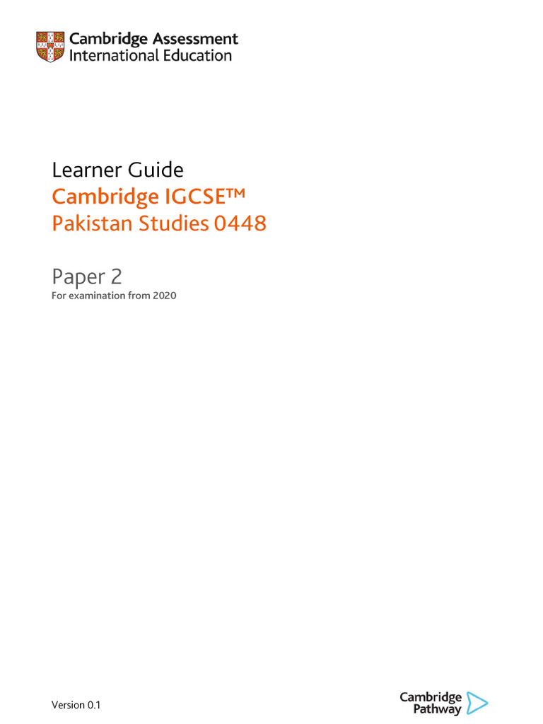 0448 Learner Guide Paper 2 (For Examination From 2020) | PDF | Question ...