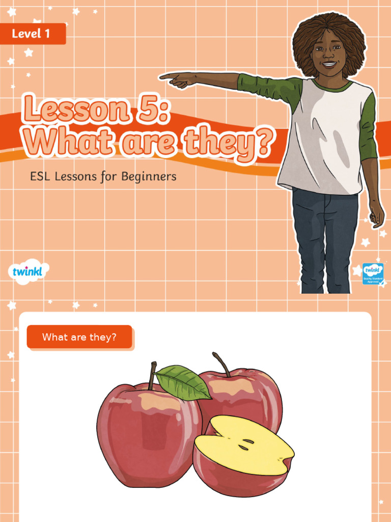 T e 1674548491a Esl Curriculum For Beginners Level 1 Lesson 5 Powerpoint | PDF