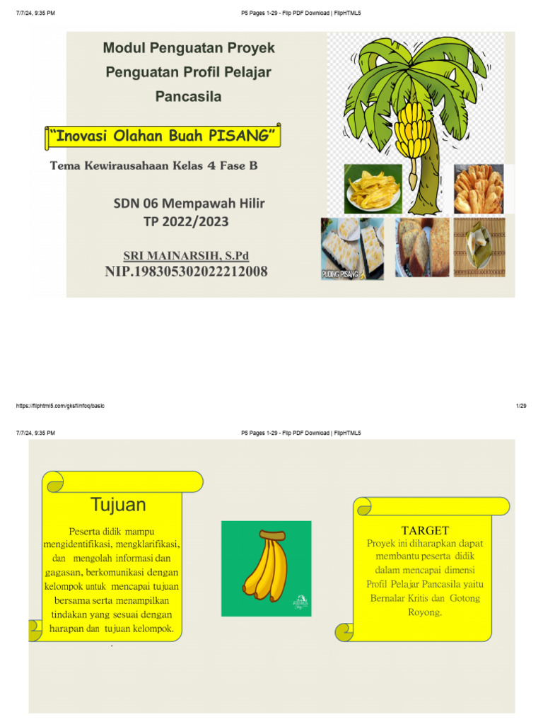 Modul p5 Keripik Pisang | PDF
