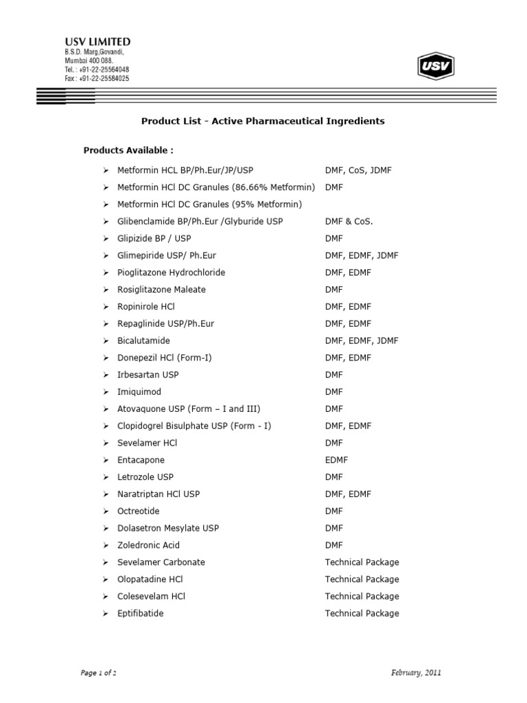 Product List USV | PDF