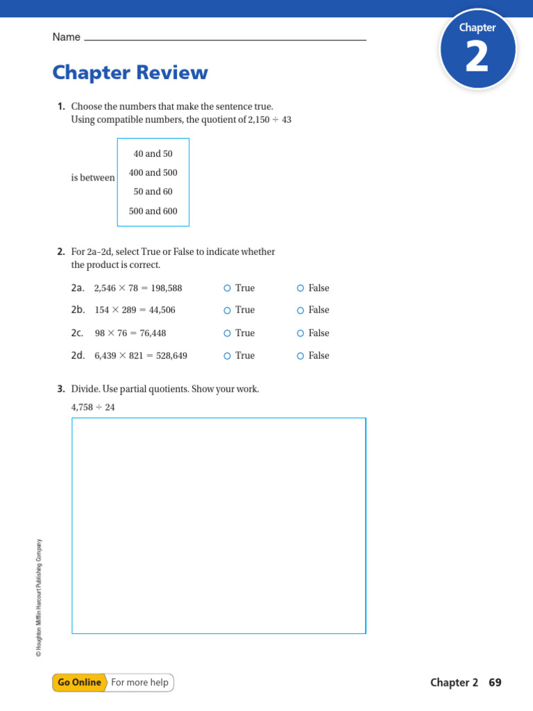 Chapter Review: 2a. 2b. 2c. 2d | PDF