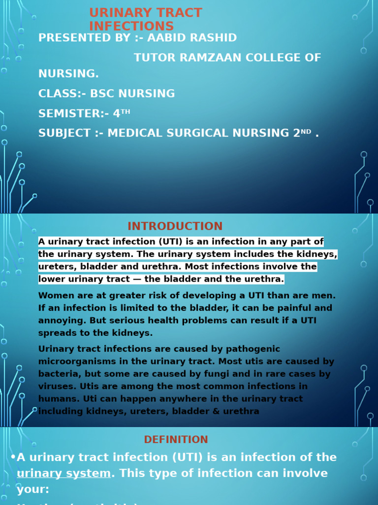 Urinary Tract Infections | PDF