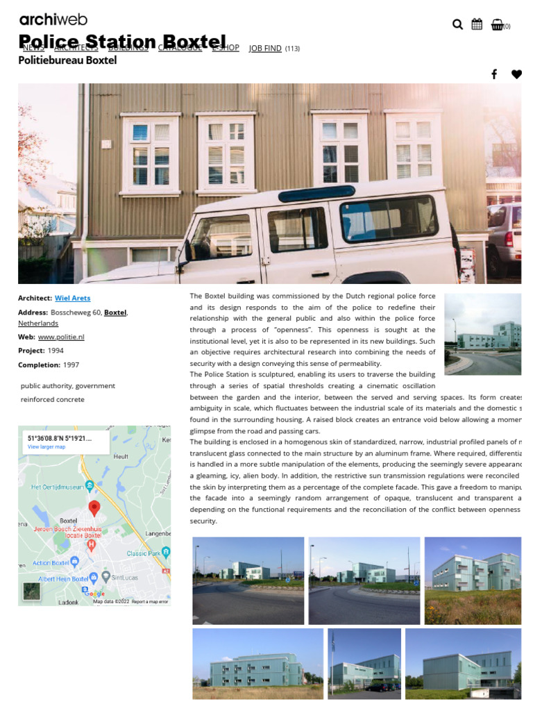 Archiweb - CZ - Police Station Boxtel | PDF