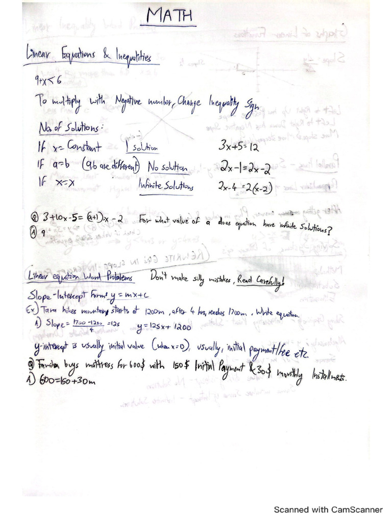 Math SAT Topics | PDF