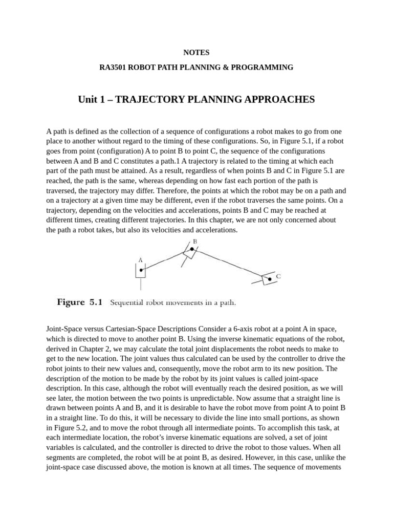Robot Path Planning Pdf