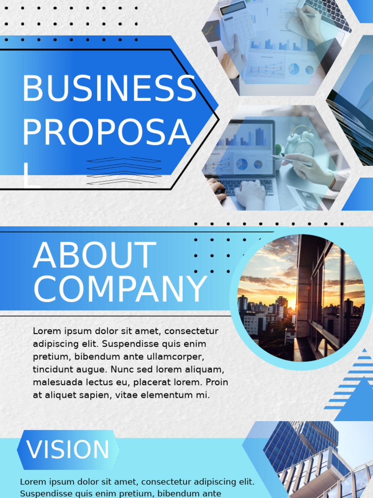 Blue and White Simple Modern Business Proposal Presentation | PDF