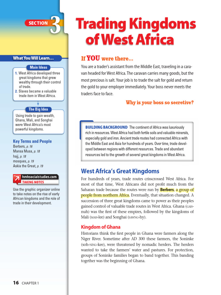 Chapter 1 Section 3 Reading (1) | PDF