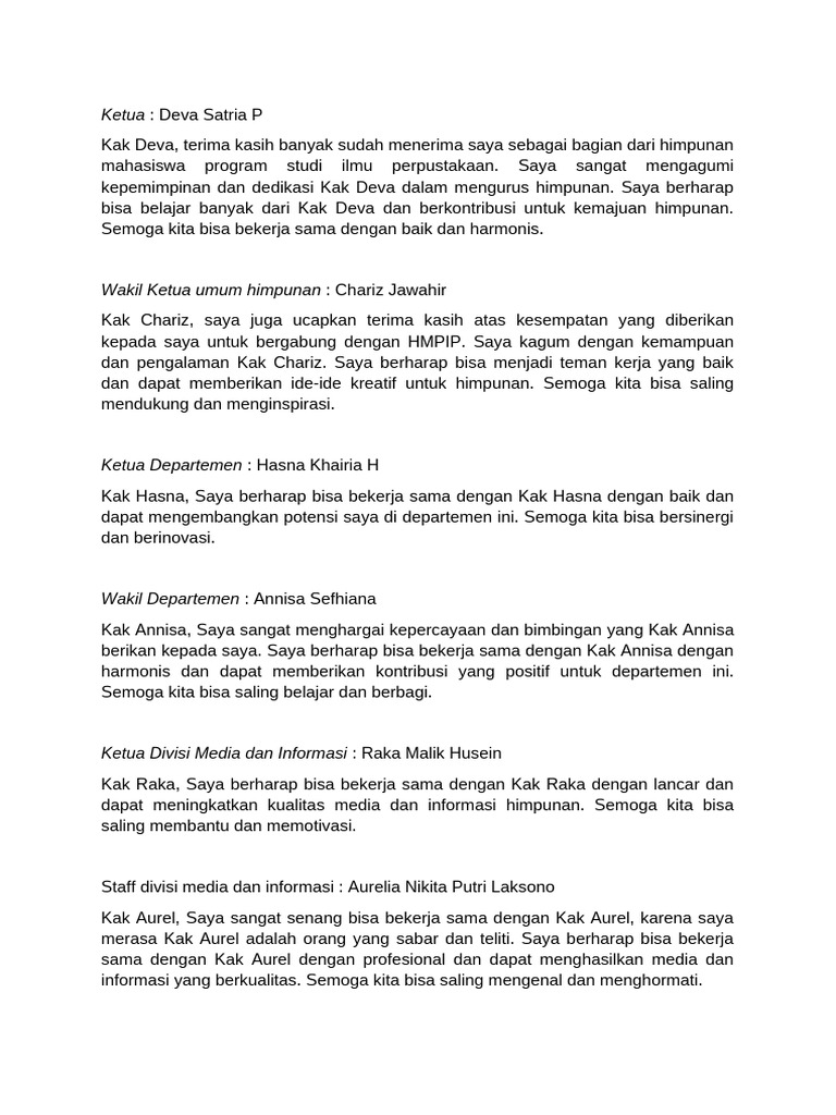 Ucapan MAKASIH | PDF