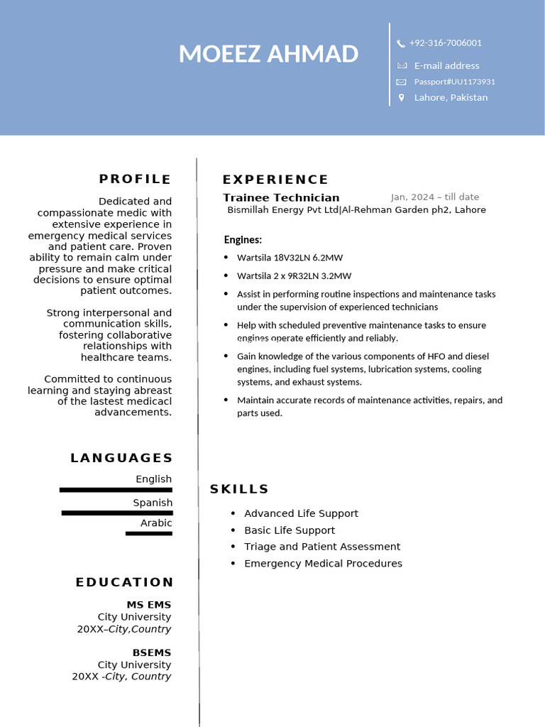 265 Medical Resume Example | PDF