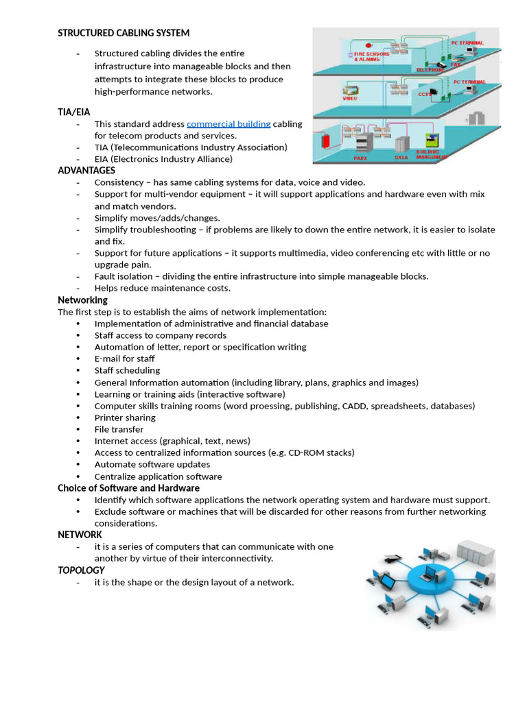 Structured Cabling System | PDF