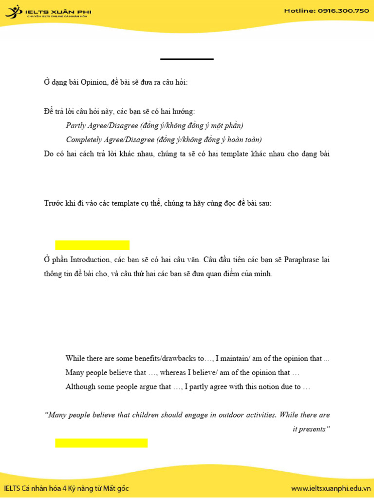 Writing Template | PDF