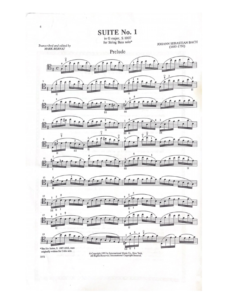 Bach Cello Suites 1 | PDF