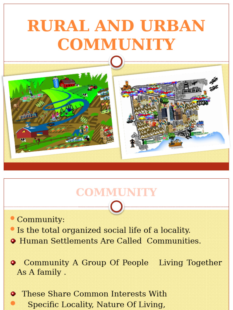 Rural And Urban Pdf