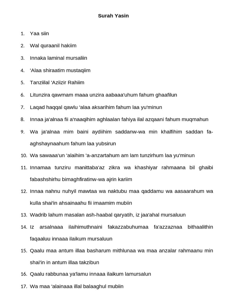 Surah Yasin | PDF