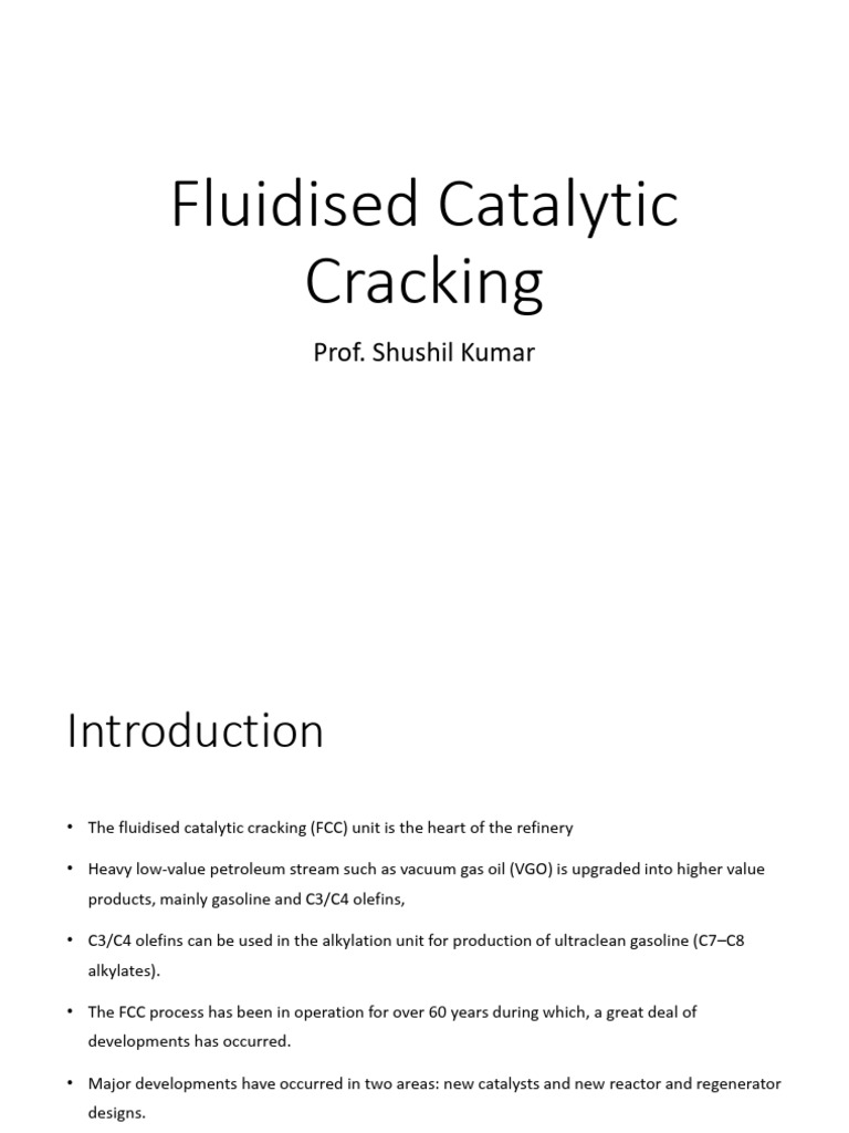 Fluidised Catalytic Cracking | PDF
