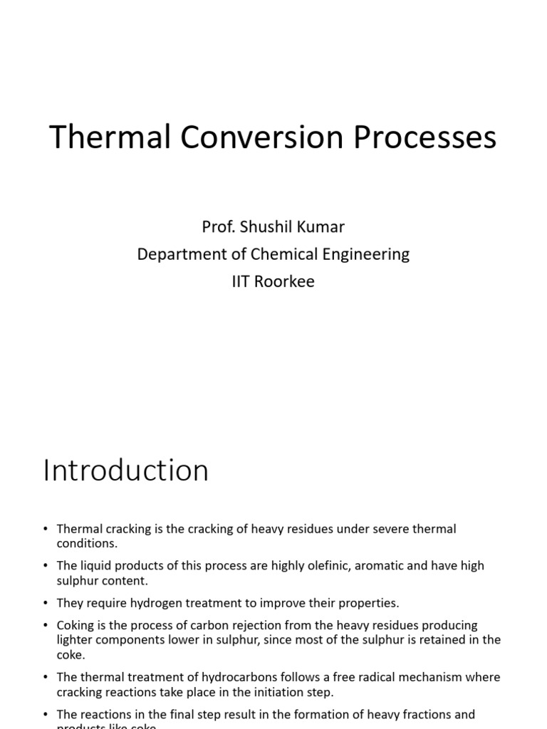 Thermal Cracking Process | PDF