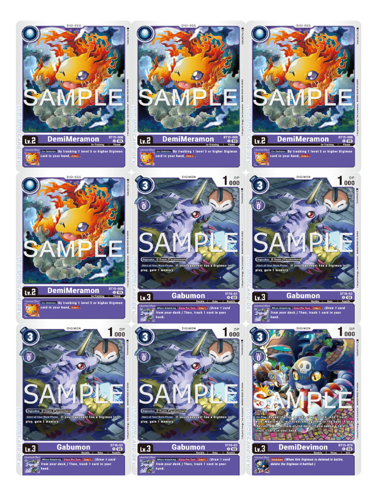 Digimon Card Encyclopedia Proxy 1696308554828 | PDF