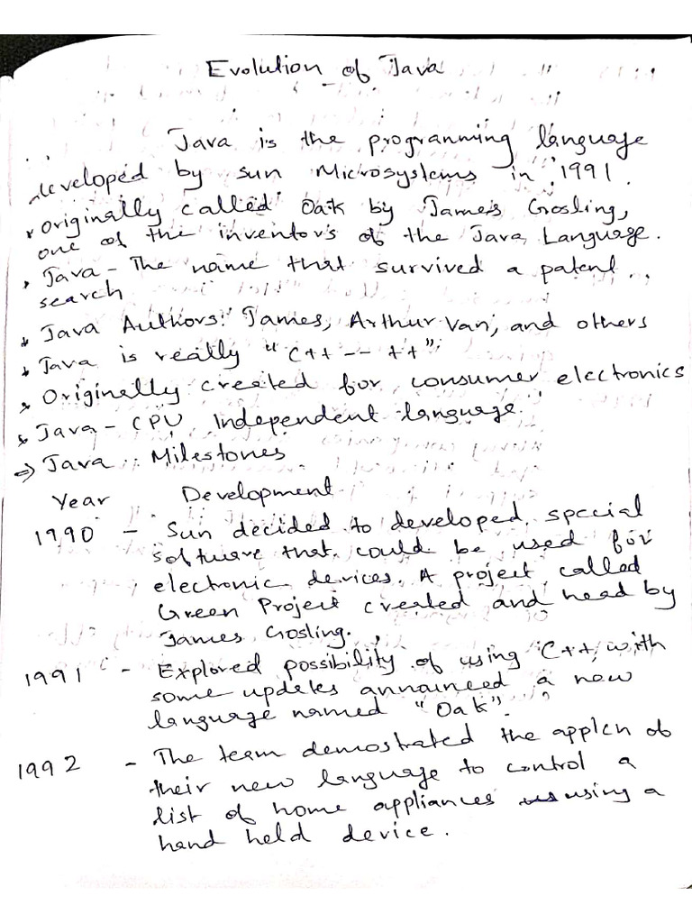 Evolution of Java | PDF