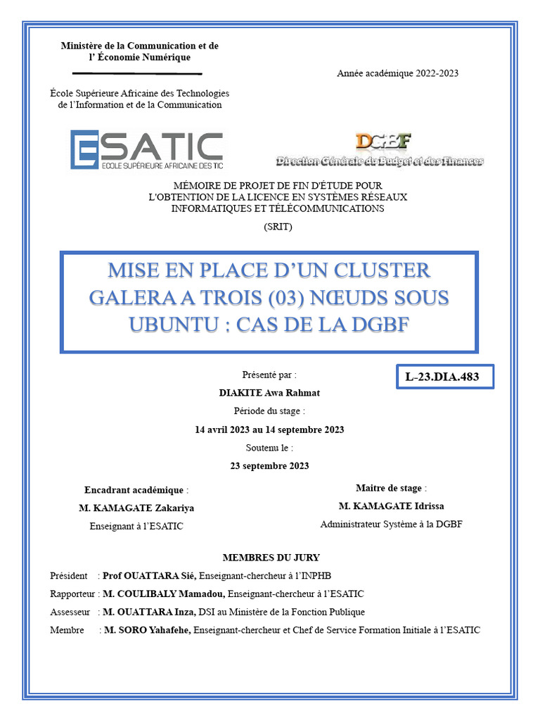 Memoire Licence Diakite Awa Rahmat 2022 2023 | PDF