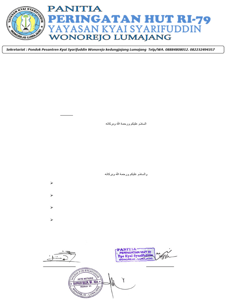 Undangan Upacara Hut Ri Ke 79 Pdf