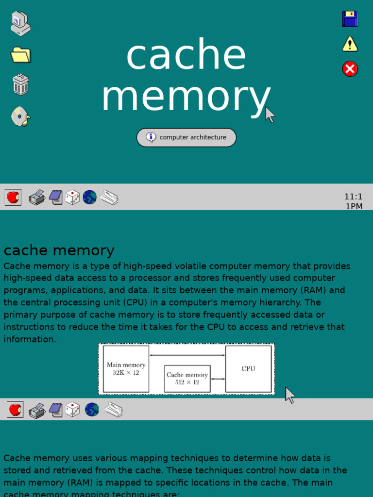 Cache Memory Mapping | PDF